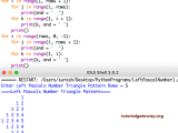 Python Program To Print Left Pascals Number Triangle