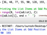 Python Program To Print List Items At Odd Position