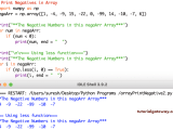 Python Program To Print Negative Numbers In An Array