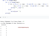 Python Program To Print O Star Pattern