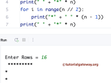 Python Program To Print Star Pattern Of Alphabets