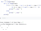 Python Program To Print Y Star Pattern