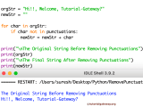 Python Program To Remove Punctuations From A String