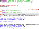 Python Program To Check Triangle Is Valid Or Not