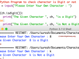 Python Program To Check Character Is Digit Or Not