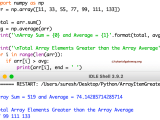 Python Program To Find Array Elements Greater Than Average