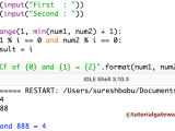 Python Program To Find Gcd Of Two Numbers