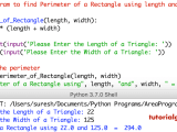 Python Program To Find Perimeter Of A Rectangle Using Length And Width