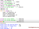Python Random Number Generator