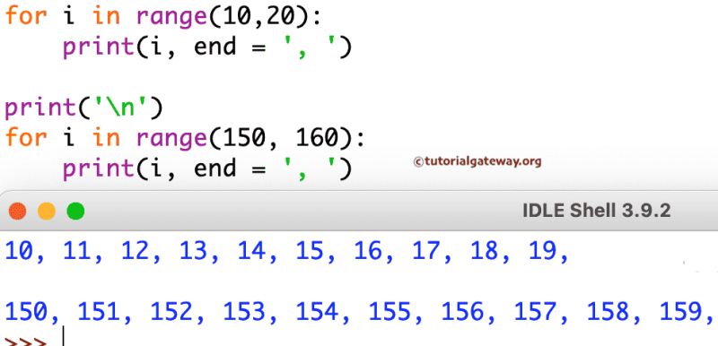 Python range - pikolwomen
