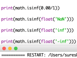 Python Isinf