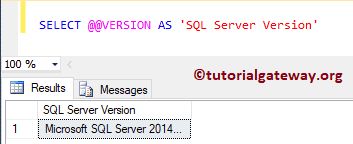 SQL @@VERSION