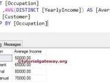 Sql Avg Function