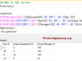 Sql Checksum Agg Function