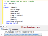 Sql For Xml Path