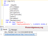 Sql For Xml Raw