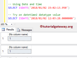 Sql Isdate
