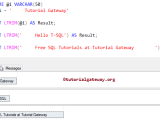 Sql Ltrim Function