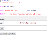 Sql Rtrim Function