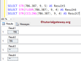 Sql Str Function