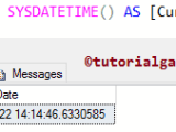 Sql Sysdatetime Function