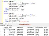 Sql Union Operator