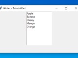 Python Tkinter Listbox Examples