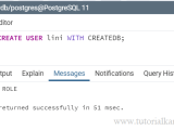 Postgresql Create User