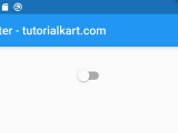 Flutter Switch Tutorial