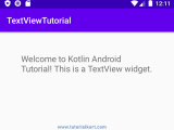 Kotlin Android Studio Textview