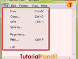 Notepad क File Menu क उपय ग करन Tutorialpandit