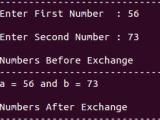 Swap Two Numbers Using Bitwise Operator C Program