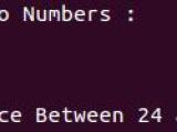 Find Difference Between Two Numbers C Program