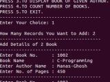 Menu Driven C Program For Library Operations