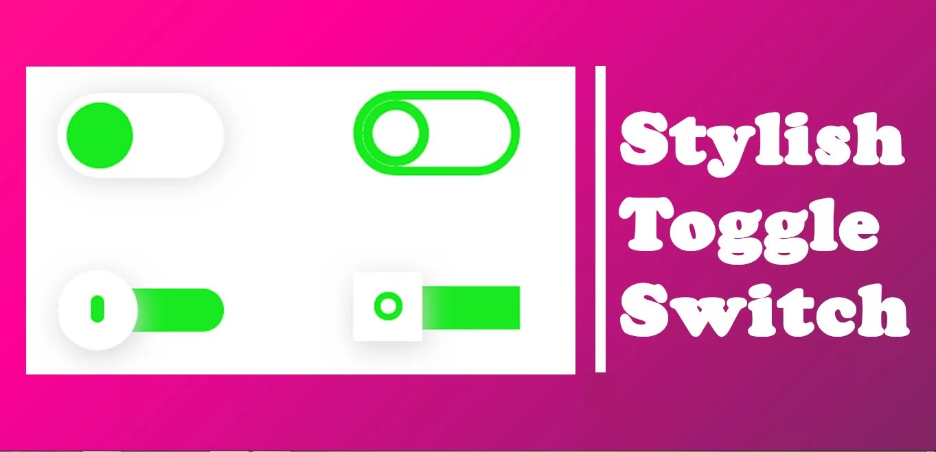 How To Use Toggle Switch In Html Wiring Work 9119