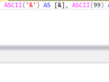 Sql Server Ascii Function