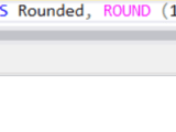 Sql Server Round Function