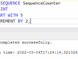 Sql Server Create And Use Sequence