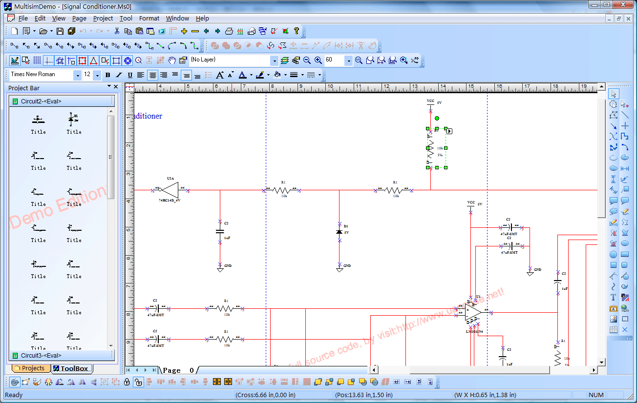Digital Circuit Simulation Software - Circuit Diagram