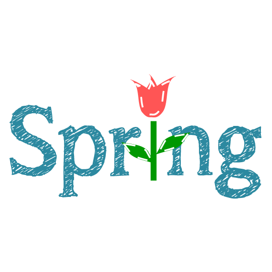 Spring letras 2024 | Los mejores logos vectorizados