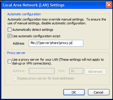 How to setup a Javascript Auto-Proxy script for Internet Explorer ...