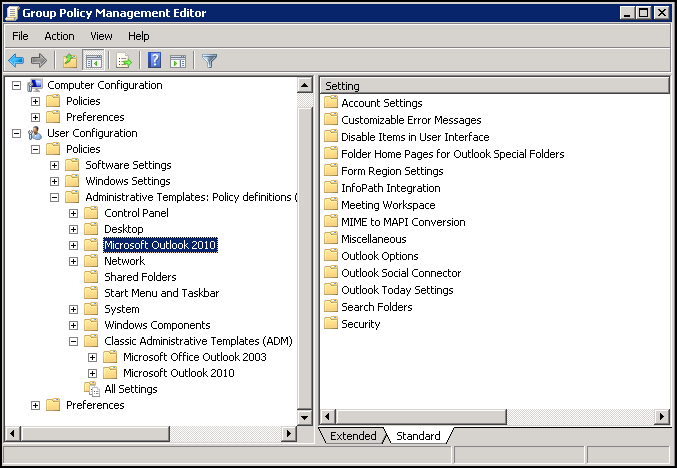 Adding Administrative Templates for GPO - Virtually Impossible