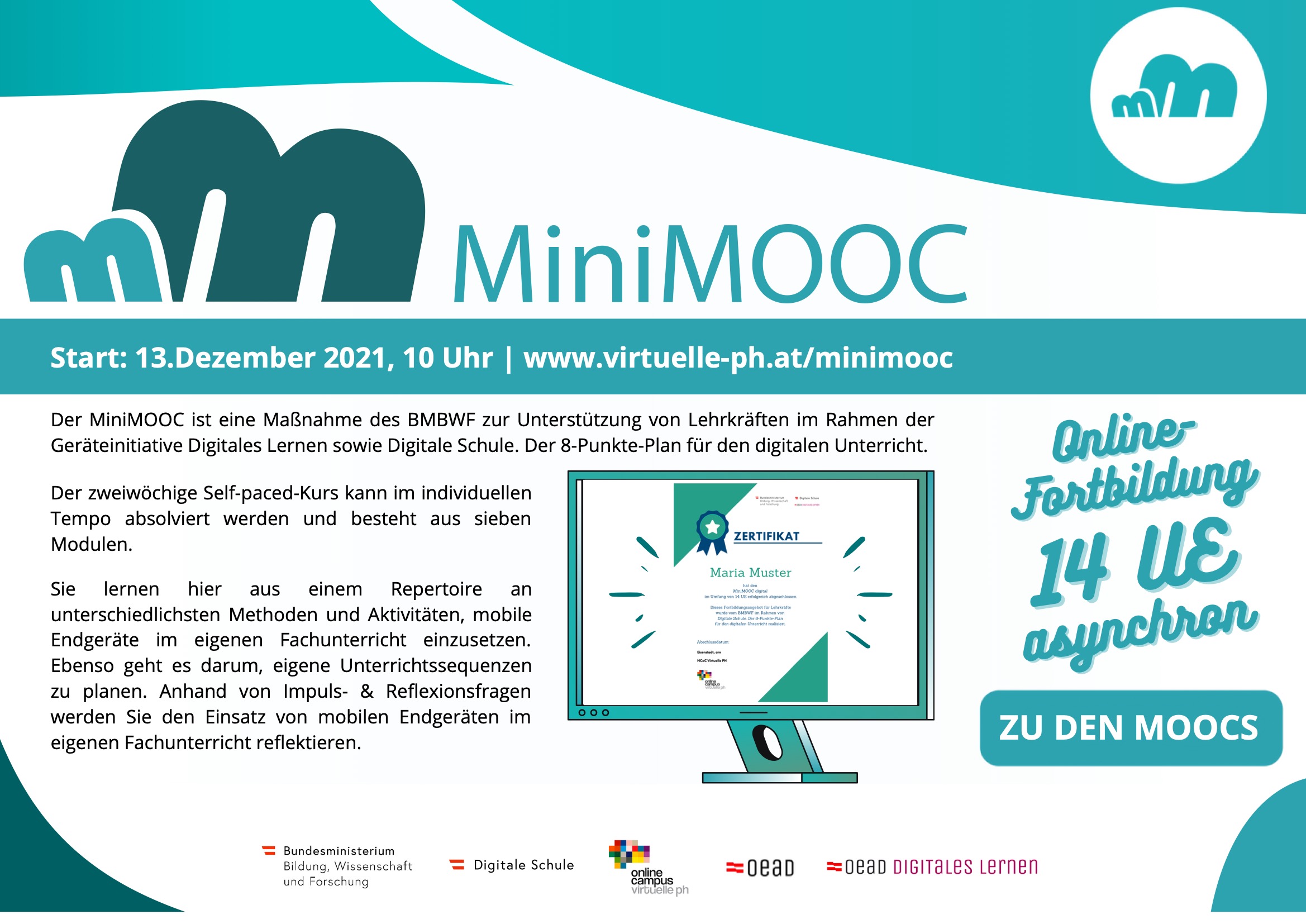 MiniMOOC Flyer | Virtuelle PH