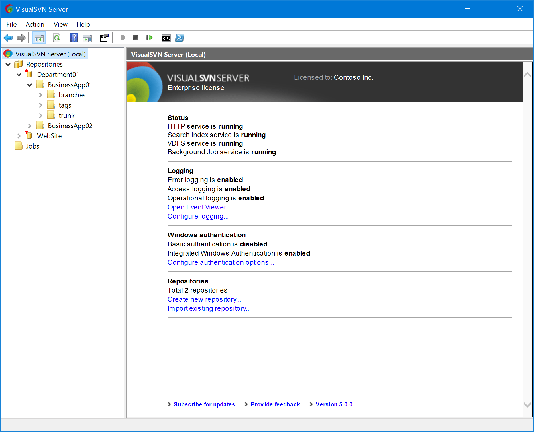 Subversion Server For Windows Visualsvn Server