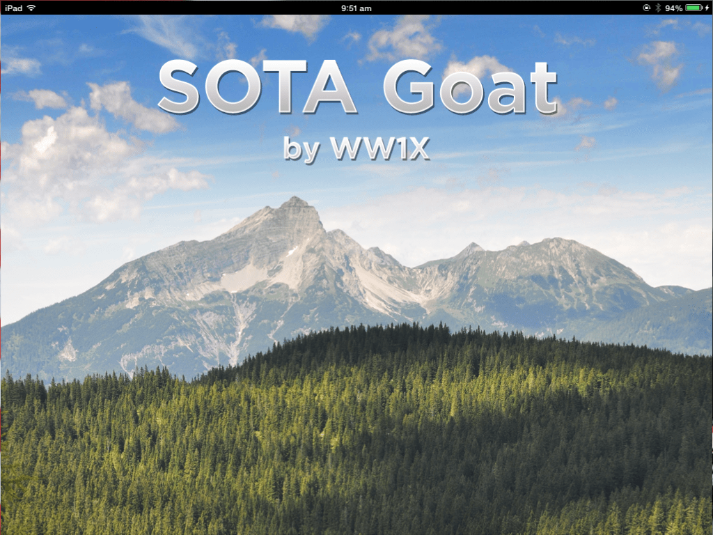 Sota Goat - iOS app review - VK3BQ