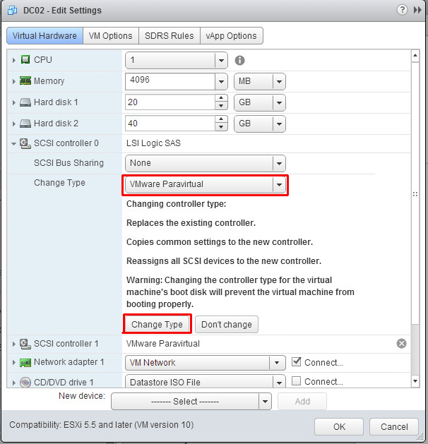 How to change the storage adapter to Paravirtual (PVSCSI) for a Windows ...
