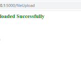 File Upload In Python Flask