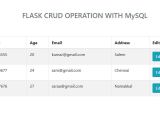 Flask Crud Application With Mysql