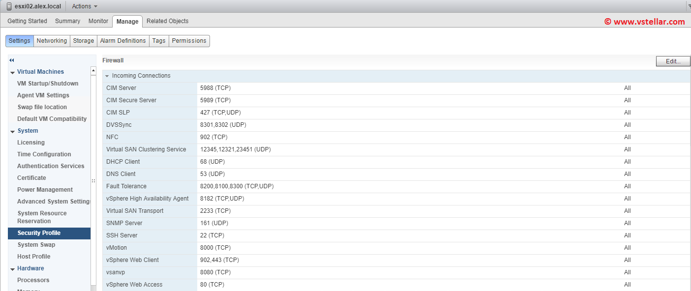 Configure Centralized Logging on ESXi 6 Hosts