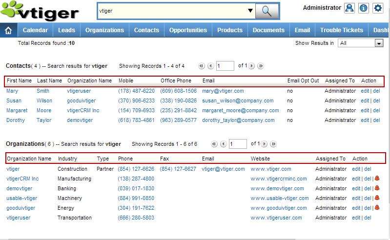 How to Change vTiger Global Search Result Columns/Fields? - VTiger Experts